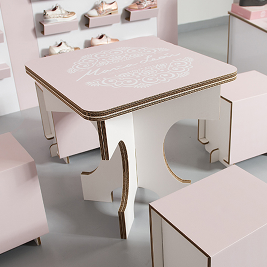 Mesa para ferias y eventos de cartón - Timbrados San Jose - Illueca ...