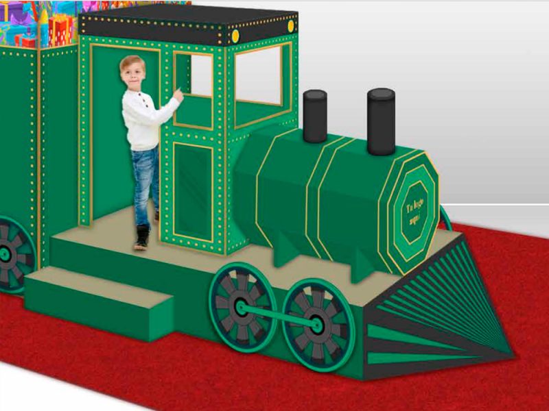 Tren de cartón para photocall | Timbrados San José